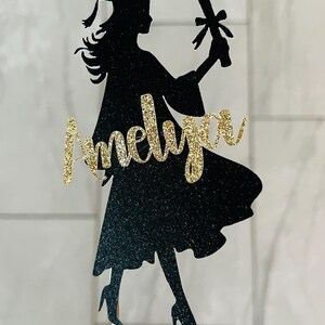 Graduation Girl Cake Topper, Custom Graduation Topper, Custom Name ...