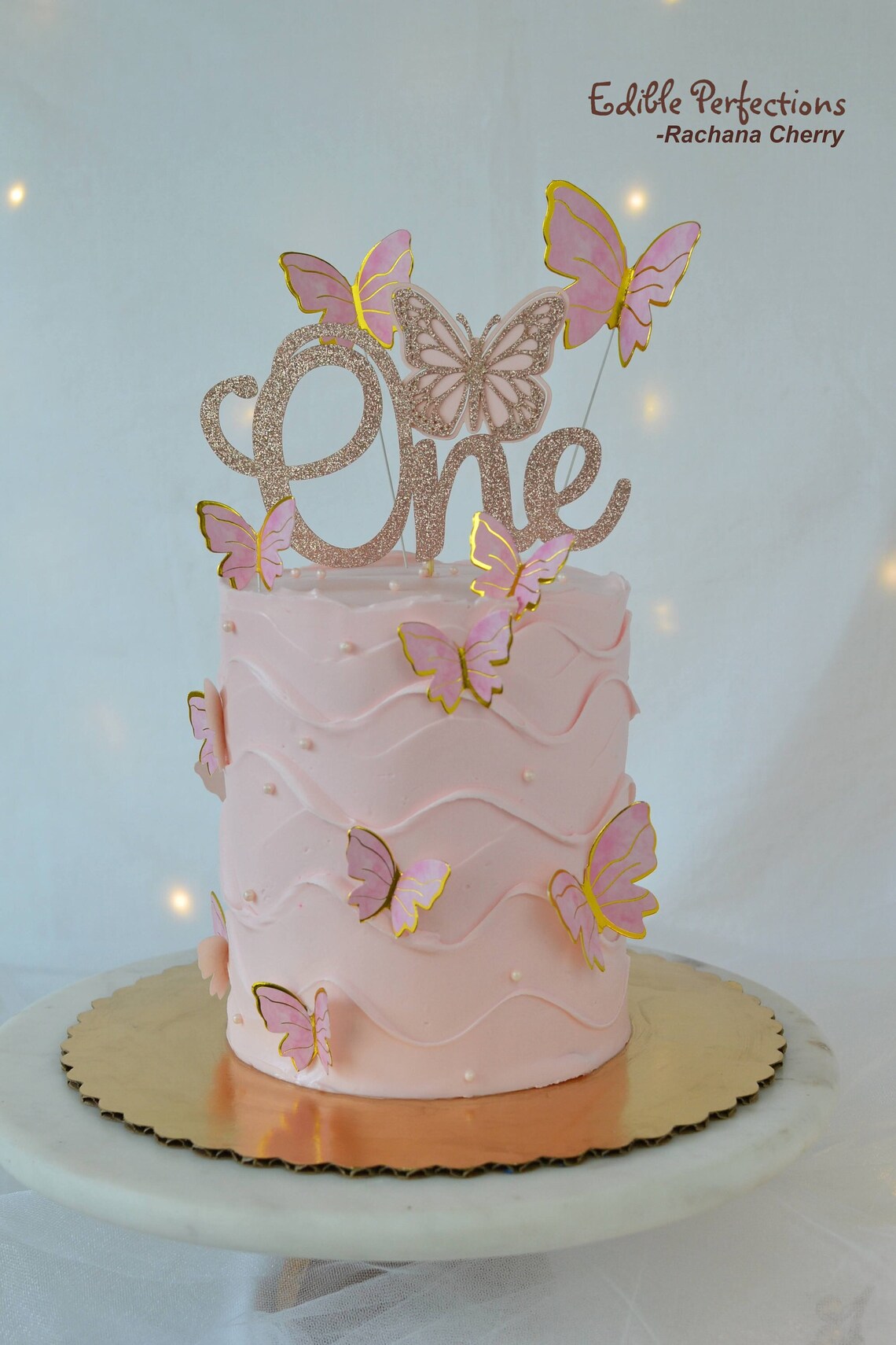 One Butterfly Birthday Cake Topper First Birthday Cake Topper - Etsy