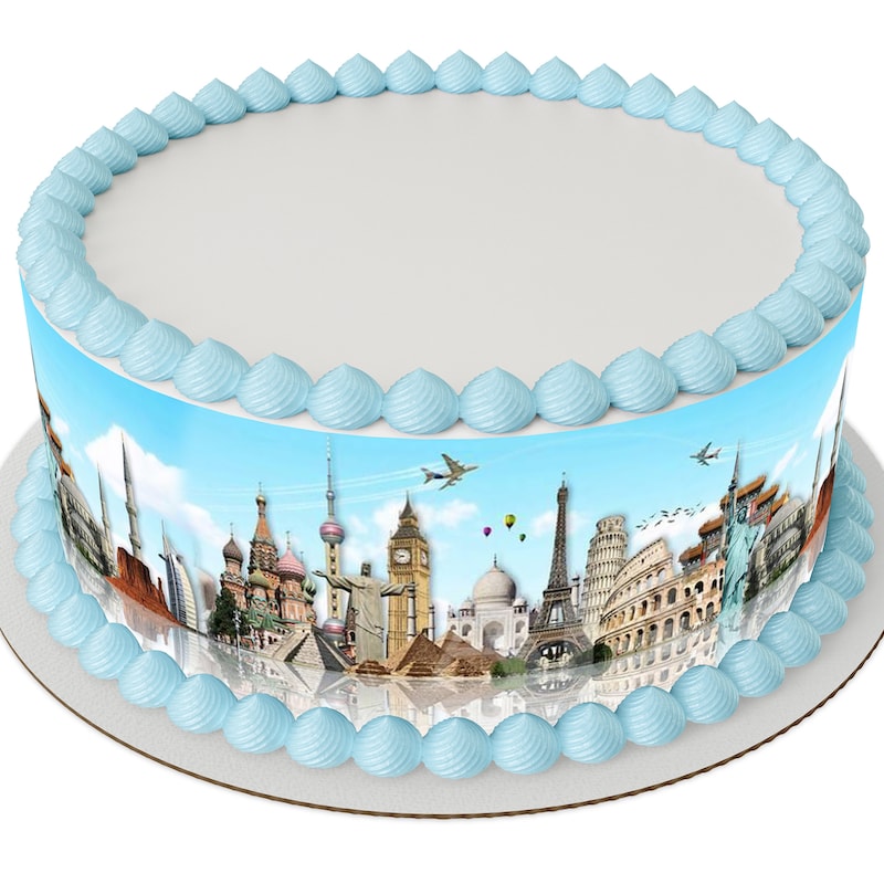 Map Edible Cake Topper - Etsy