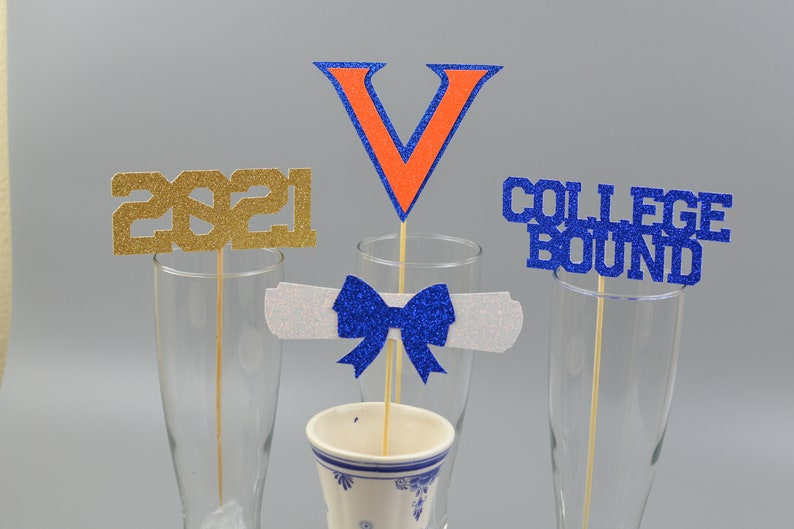 Any University Centerpiece Sticks College Bound Graduation - Etsy