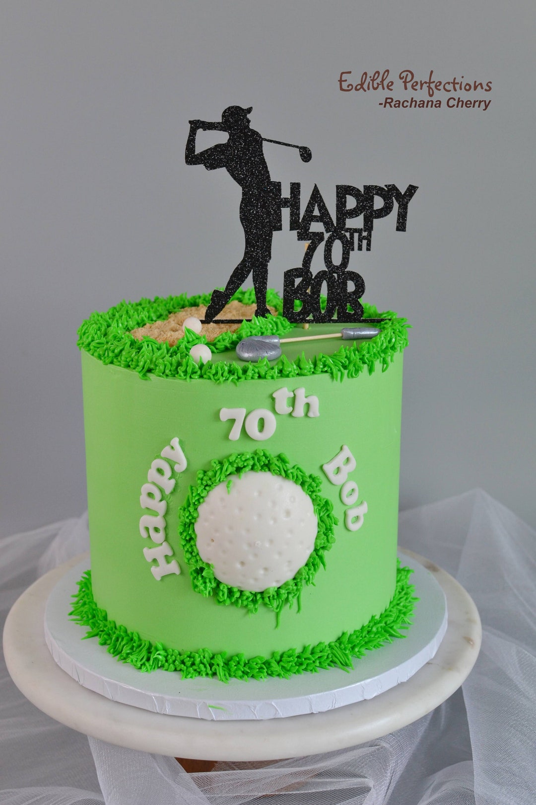 Custom Golf Theme Cake Topper: 6-inch Wide - Etsy