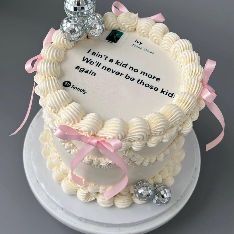 Lyrics for Cakes - Etsy