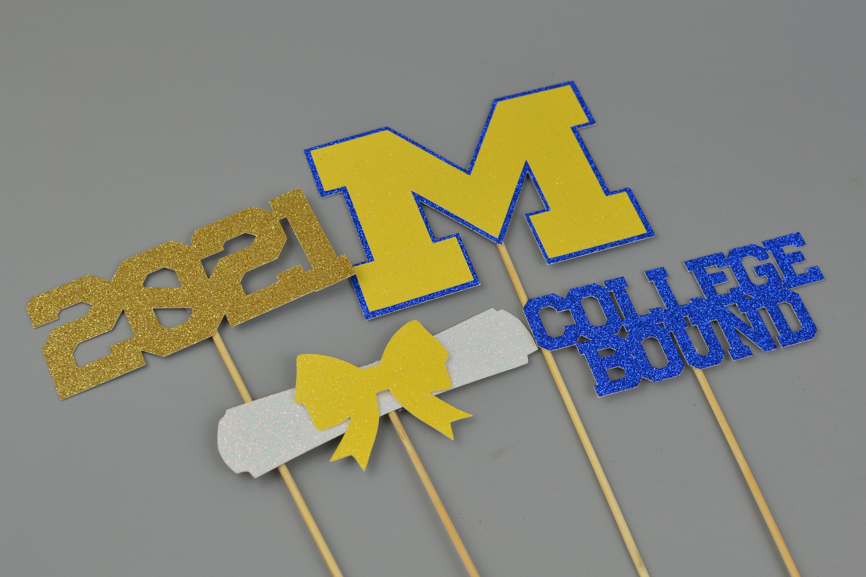 College Bound graduation Centerpiece Sticks Custom | Etsy