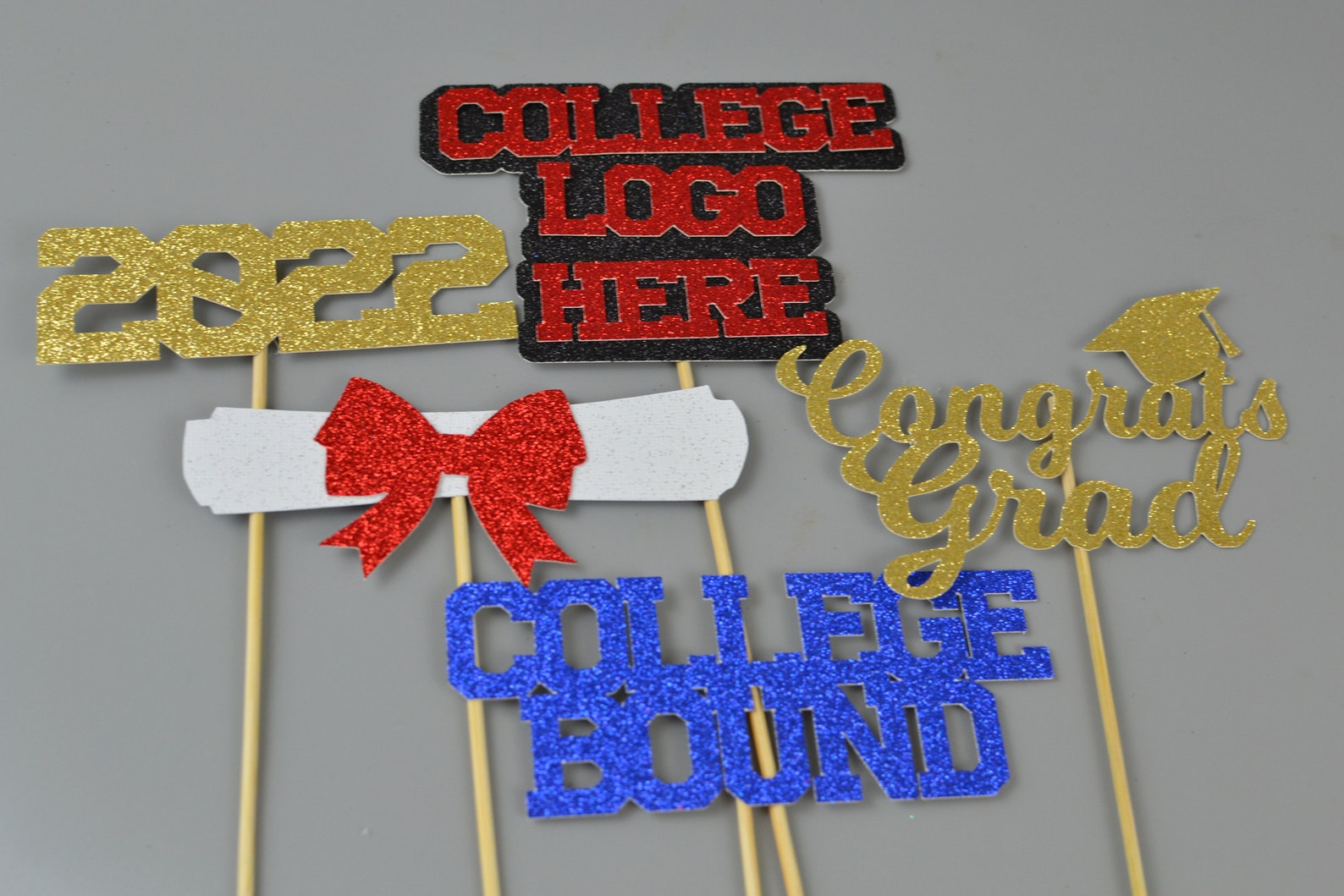 Custom College Bound Graduation Centerpiece Sticks Custom - Etsy