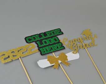 College Bound graduation Centerpiece Sticks Custom | Etsy