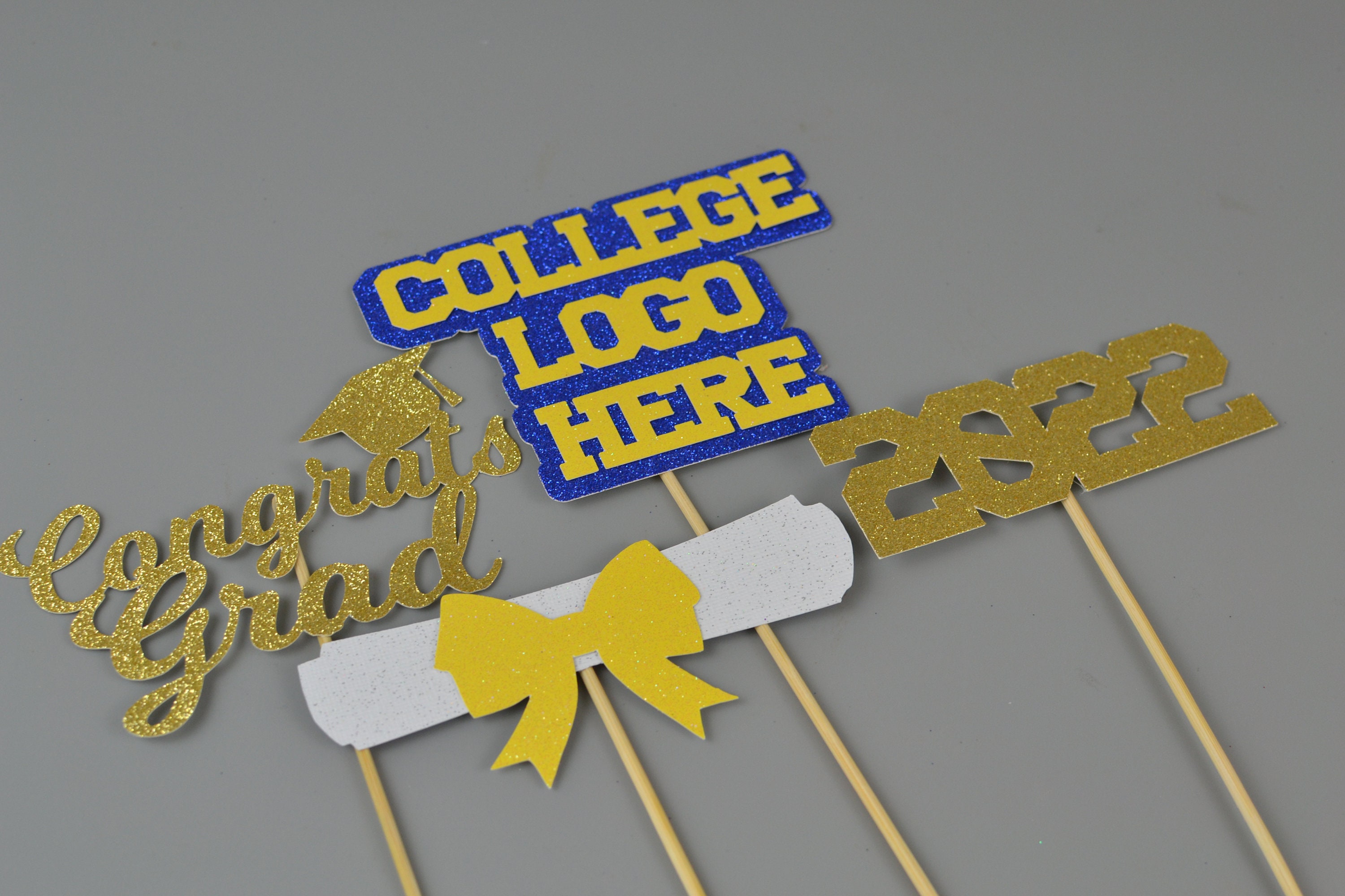 College Bound graduation Centerpiece Sticks Custom | Etsy