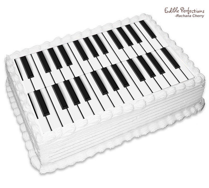 Piano Keys Edible Cake Wrap Strips - Etsy