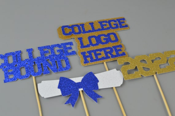 Custom College Bound Graduation Centerpiece Sticks University - Etsy