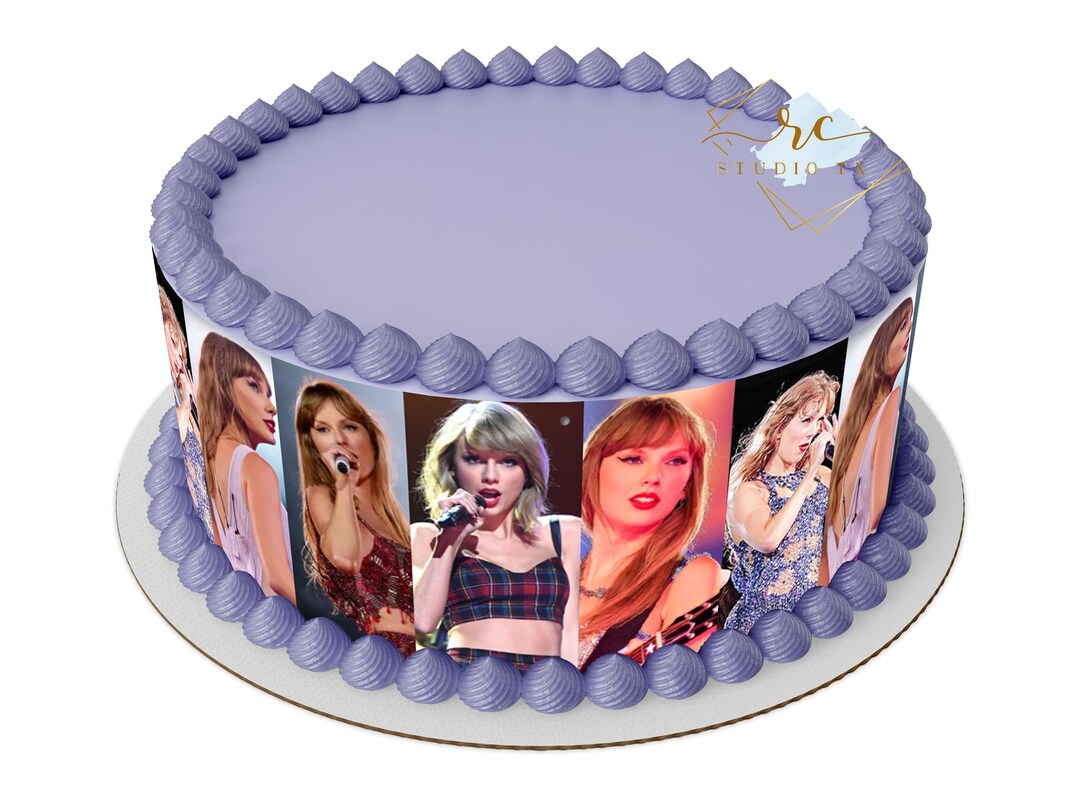 Taylor Swift Edible Cake Wrap Strip, MJ Cake Wrap, Taylor Swift - Etsy