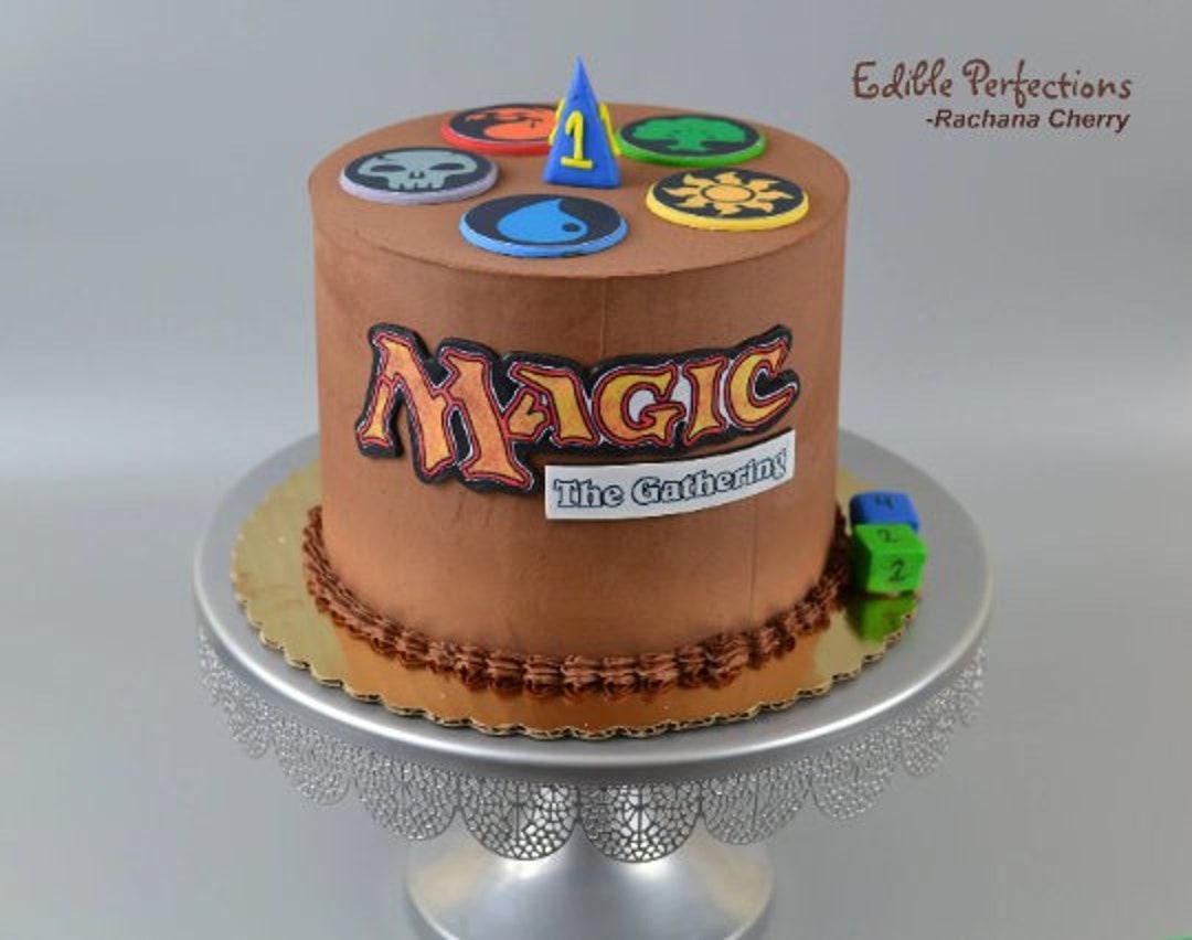 Magic the Gathering Cake Toppers Set, Magic the Gathering Edible Image ...