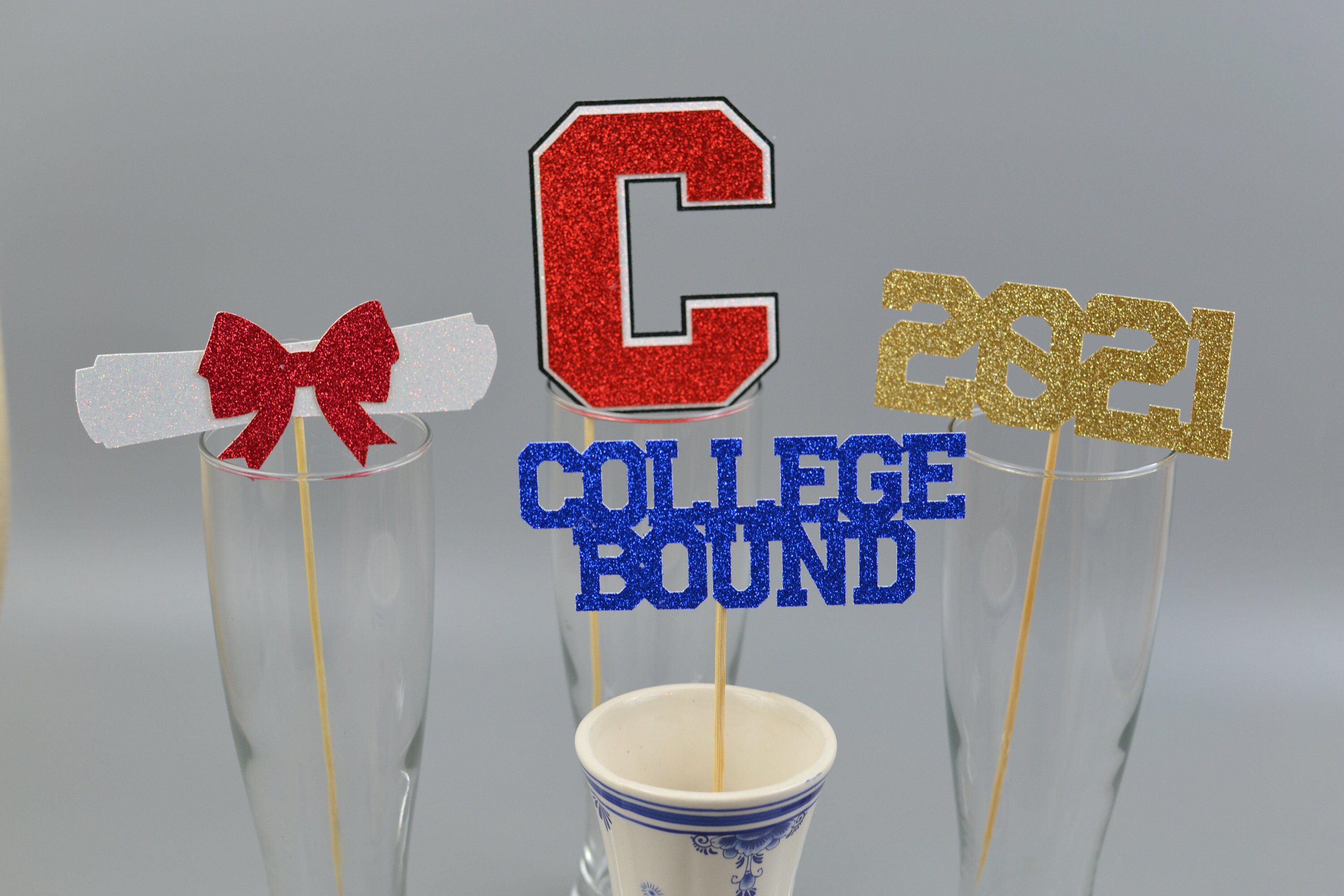 Custom College Bound Graduation Centerpiece Sticks Custom - Etsy