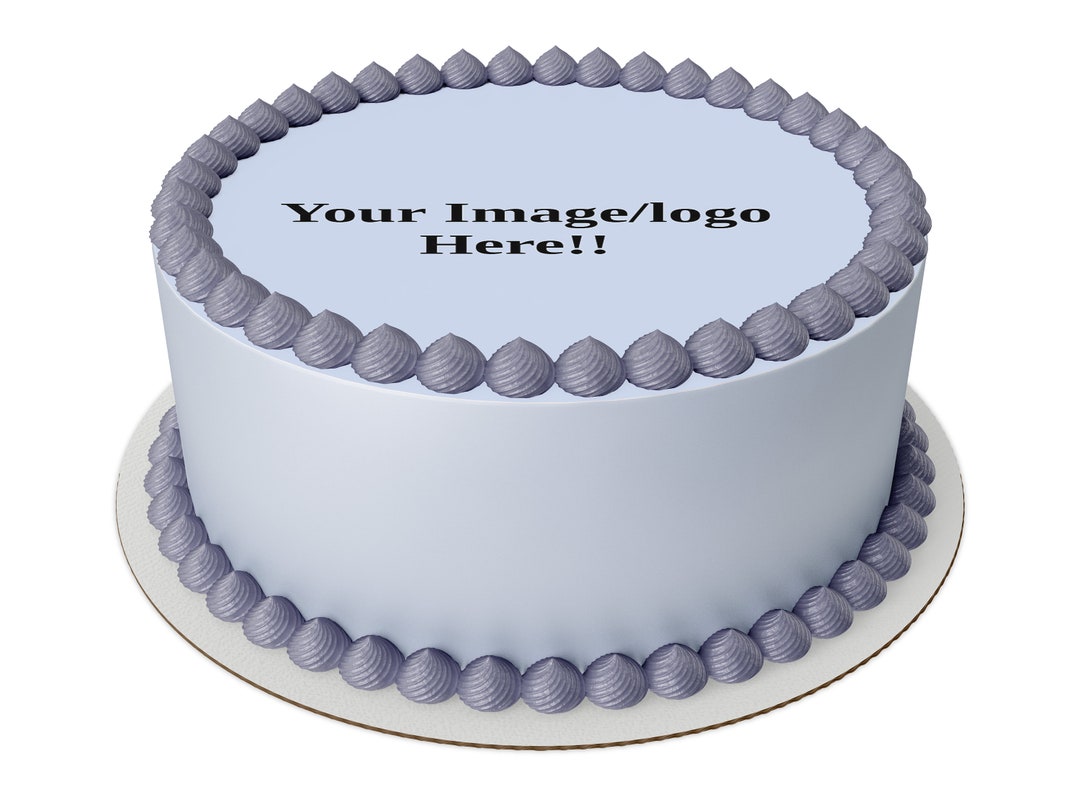 8 Inch Round Custom Edible Image, Personalized Edible Image - Etsy