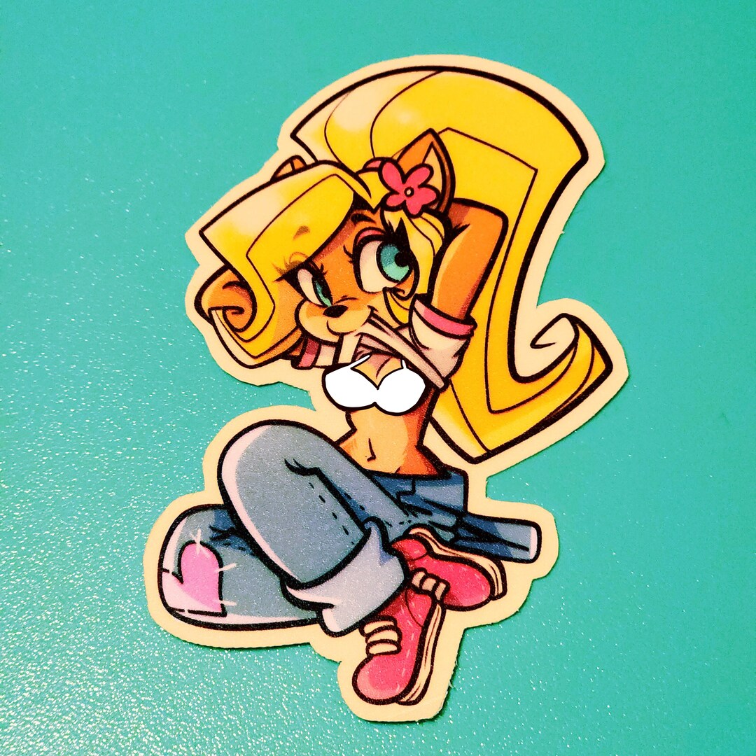 Coco Bandicoot Boobie Sticker - Etsy
