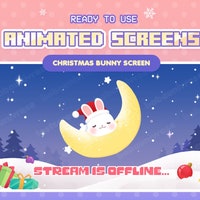 Animated Blink Anime Girl Screen/banner Cute Stream Screen Starting ...