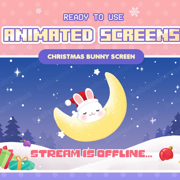 Animated Blink Anime Girl Screen/banner Cute Stream Screen Starting ...