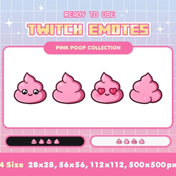 Booty Poop Twitch Emote - Etsy