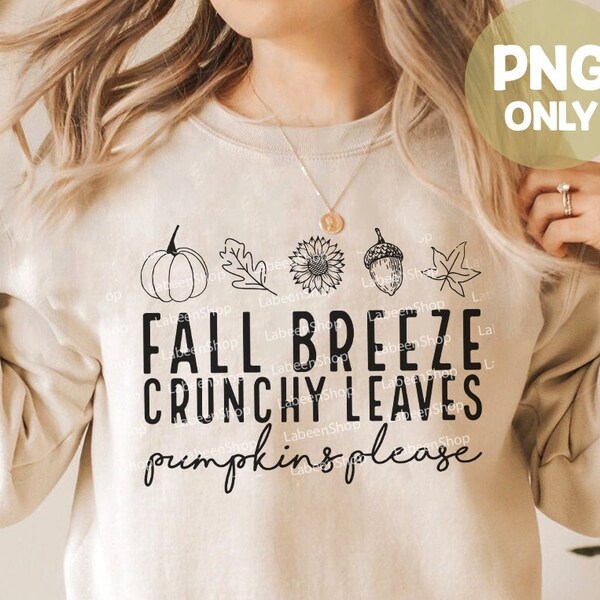 Fall Breeze Crunchy Leaves Svg - Etsy