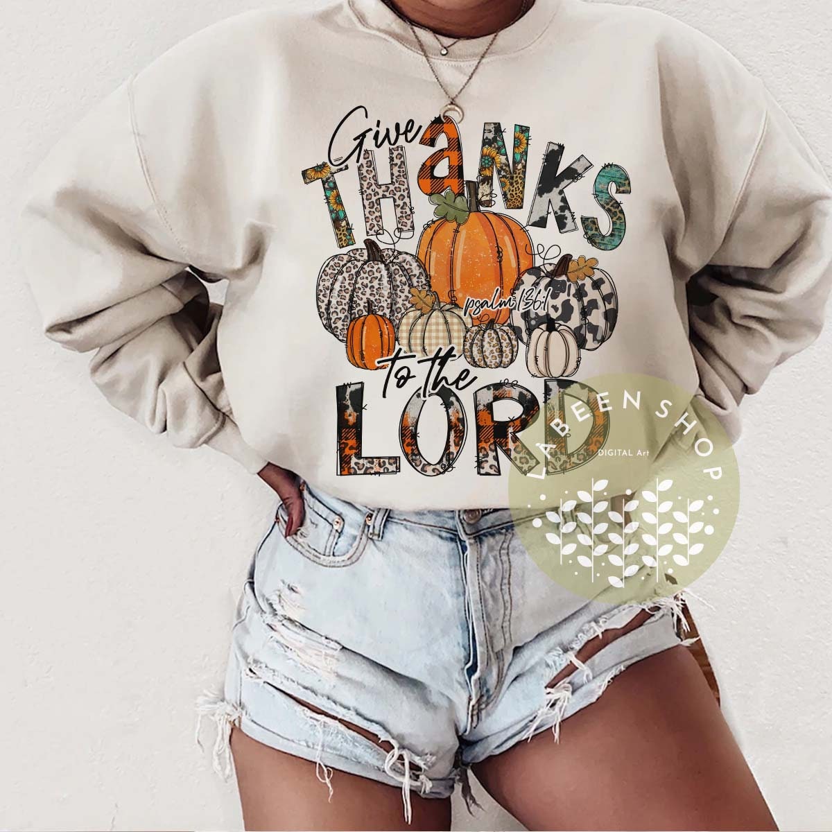 Give Thanks to the Lord Thanksgiving PNG Fall Thanksgiving - Etsy