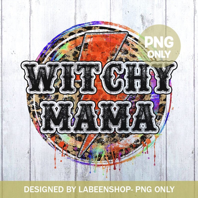 Witchy Mama PNG Halloween Witch Design Halloween - Etsy