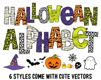 Spider Web Doodle Alphabet Letters Transparent Pngs - Etsy