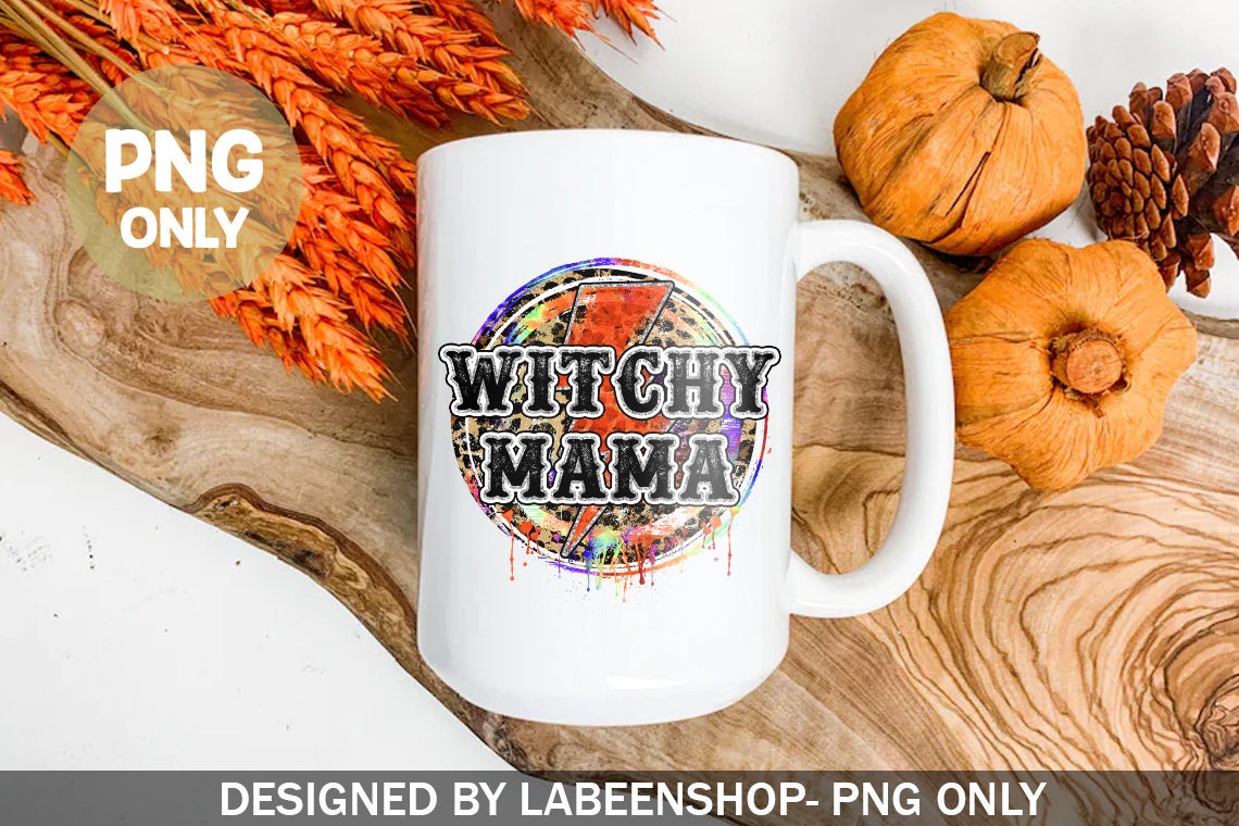 Witchy Mama PNG Halloween Witch Design Halloween - Etsy
