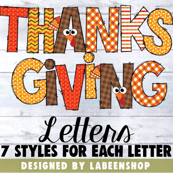 Thanksgiving Letters - Etsy