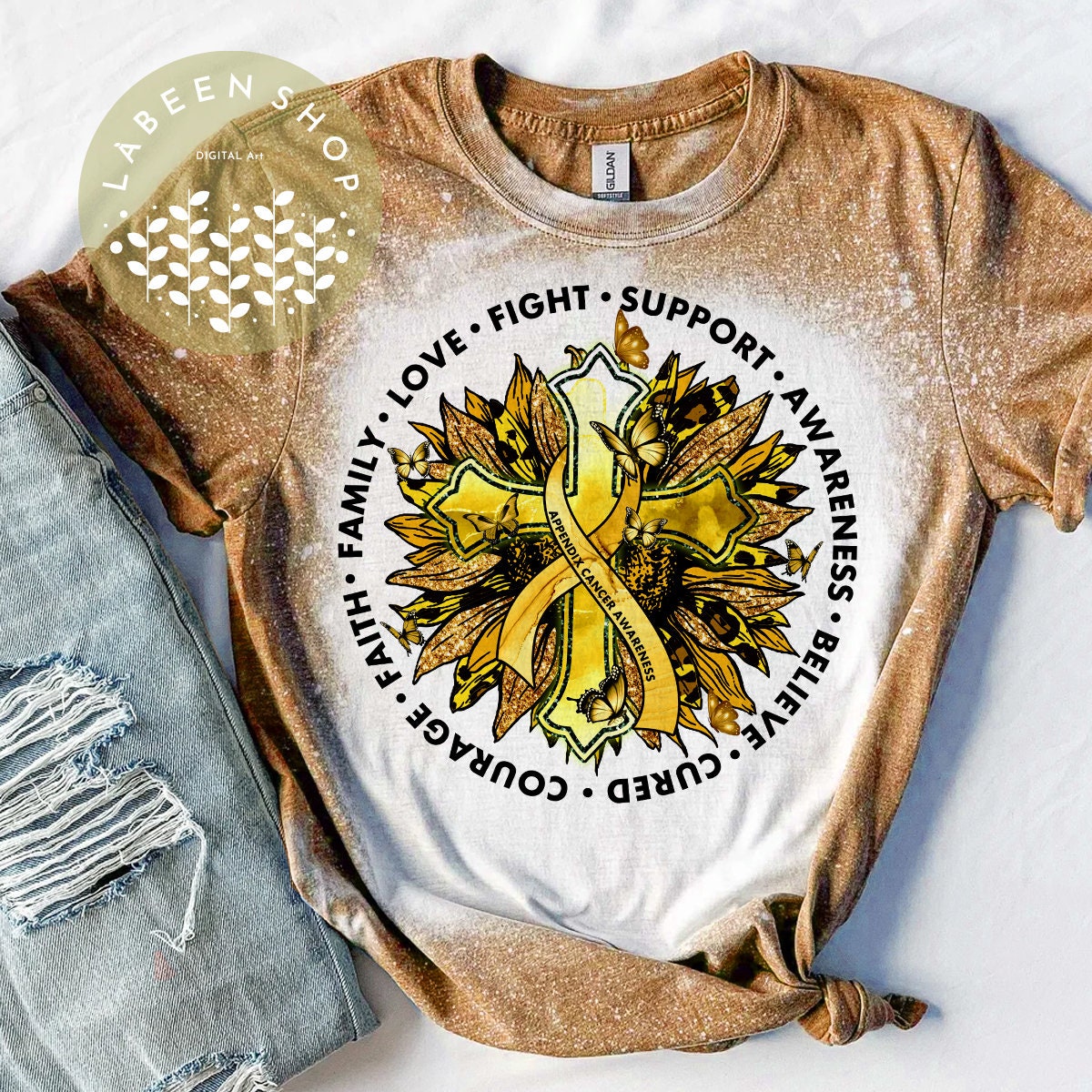 Cancer Awareness Fight Cancer PNG Golden Yellow Ribbon PNG - Etsy