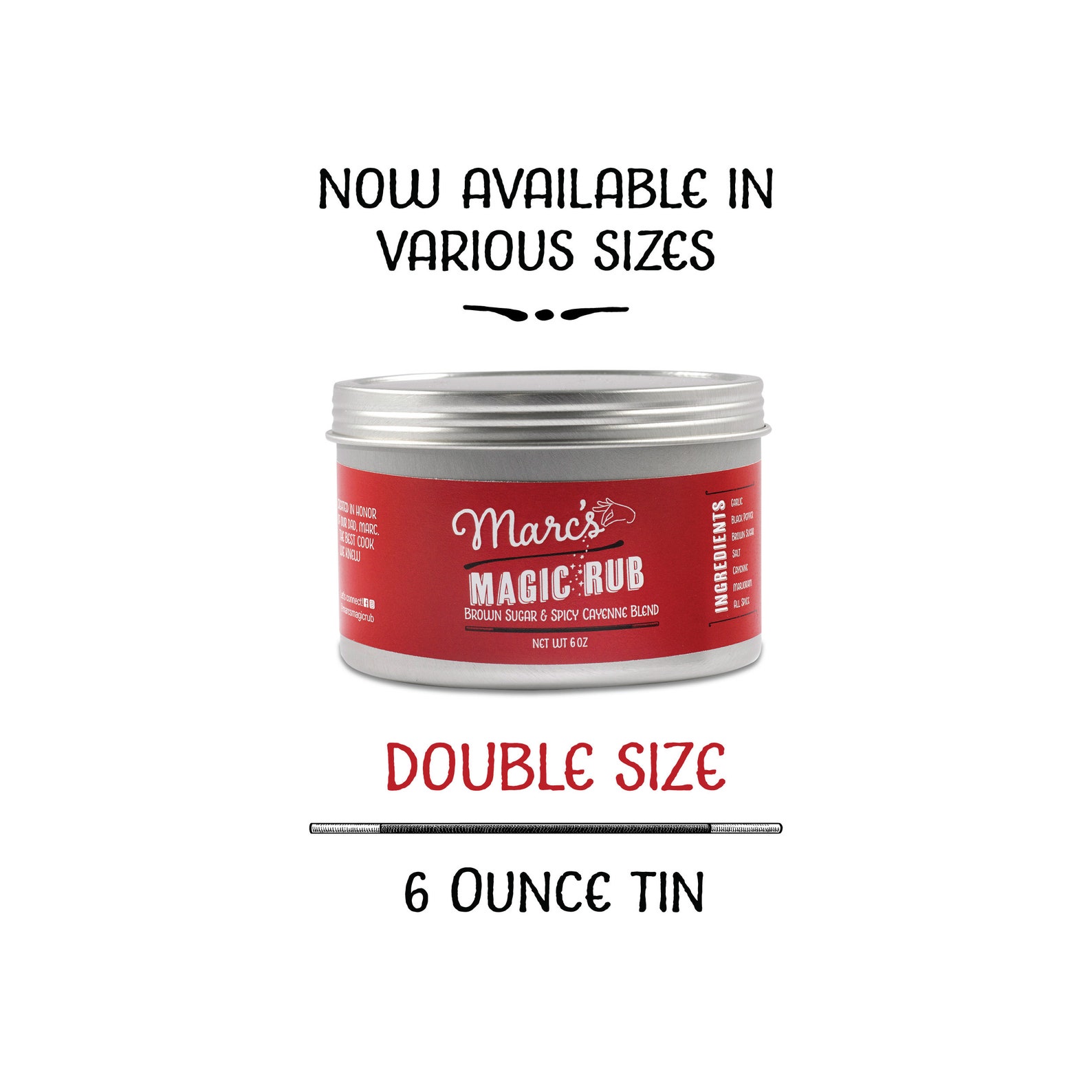 Marc's Magic BBQ Dry Rub, Sweet & Spicy Seasoning for Chicken, Shrimp ...
