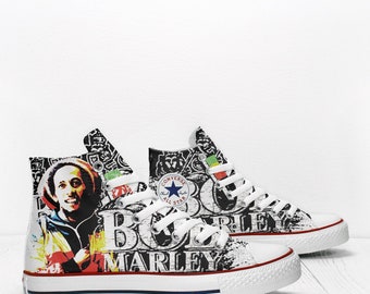Bob Marley Shoes | Etsy