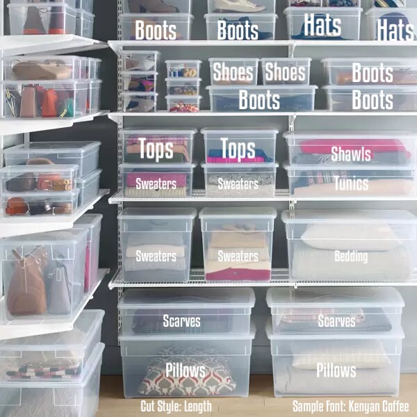 Storage Closet Labels - Etsy