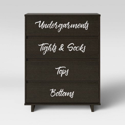 Custom Bedroom Labels / Closet Labels / Dresser Labels / | Etsy