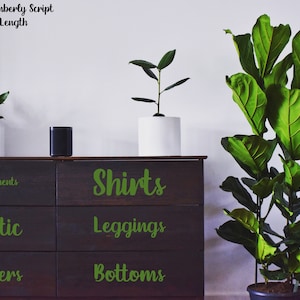 Custom Dresser Labels / Dresser Labels for Kids / Dresser Labels for ...