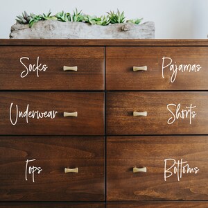 Custom Dresser Labels / Dresser Labels for Kids / Dresser Labels for ...