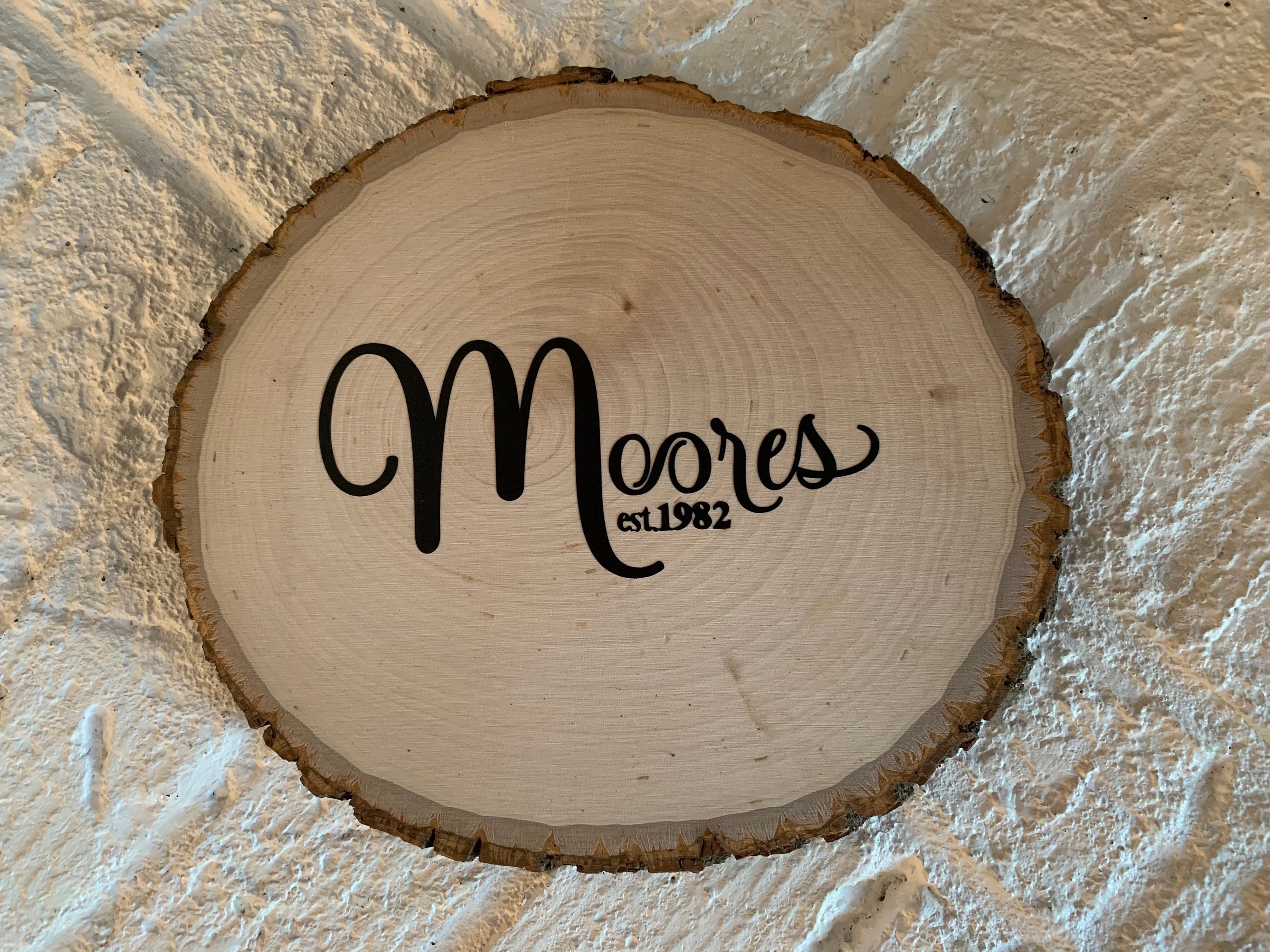CUSTOM Last Name Decal Personalized Established Decal Etsy
