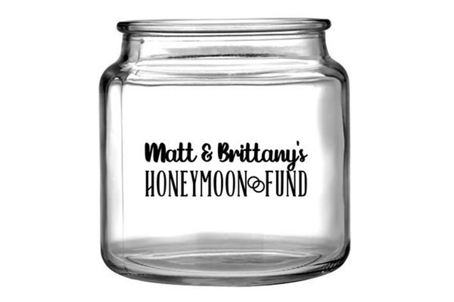 CUSTOM Wedding Fund Sticker Label Decal Sticker for Jar - Etsy