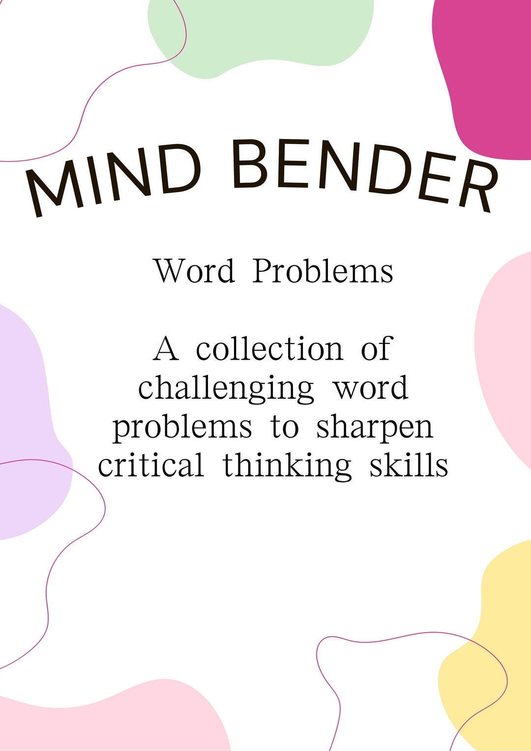 Critical Thinking Word Problem Practice Pages, Grades 3rd to 6th Math ...