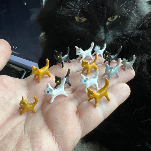 Polymer Clay Cat - Etsy