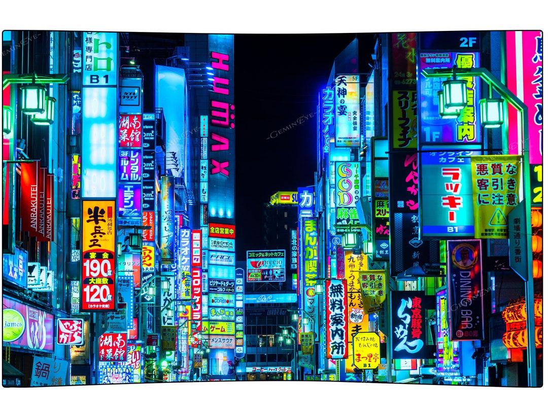 Japan Tokyo Night Lights Tapestry - Etsy