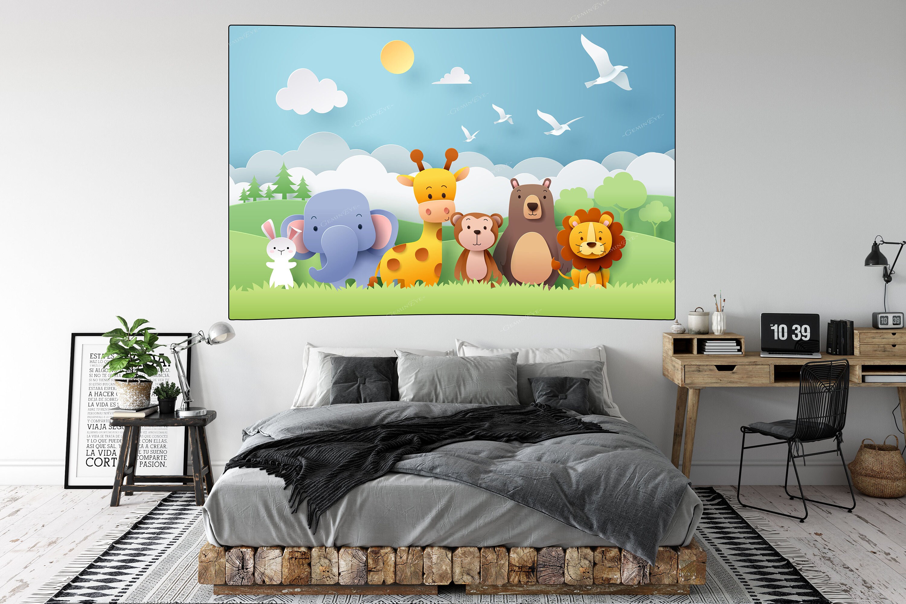 Cute Baby Animal Tapestry - Etsy