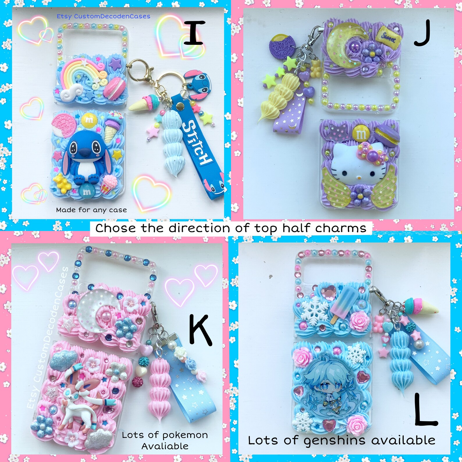Z Flip Decoden Phone Case Custom Z Flip Phone Case Kawaii Z - Etsy UK