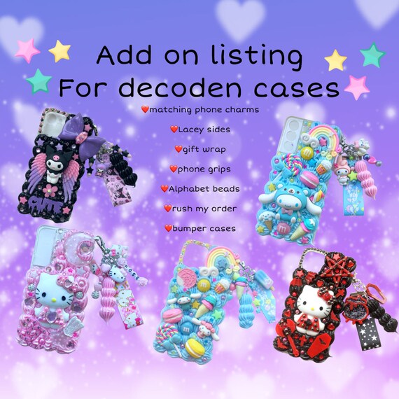 Custom Decoden Phone Case Add Ons Decoden Charm Decoden Phone - Etsy