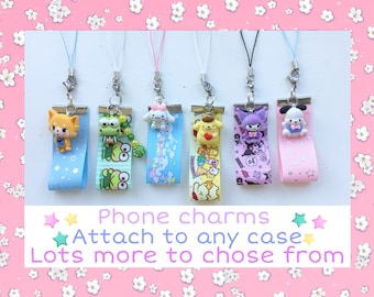 Pink Bow Tie Phone Charm Strap Phone Lanyard Phone - Etsy