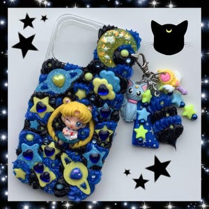 Sailor Moon Phone Case Sailor Moon Decoden Phone Case Manga Phone Case ...