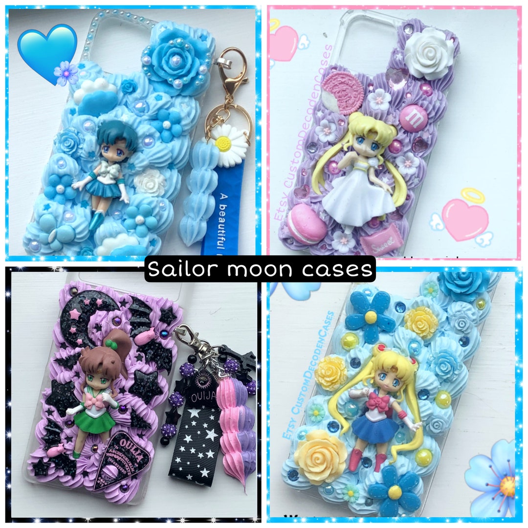 Sailor Moon Phone Case Sailor Moon Decoden Phone Case Manga Phone Case Kawaii Phone Case Custom ...