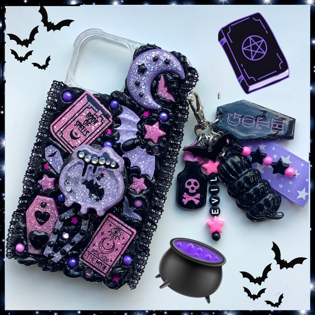 Custom Decoden Phone Case Custom Witch iPhone Case Dark Goth Kawaii ...
