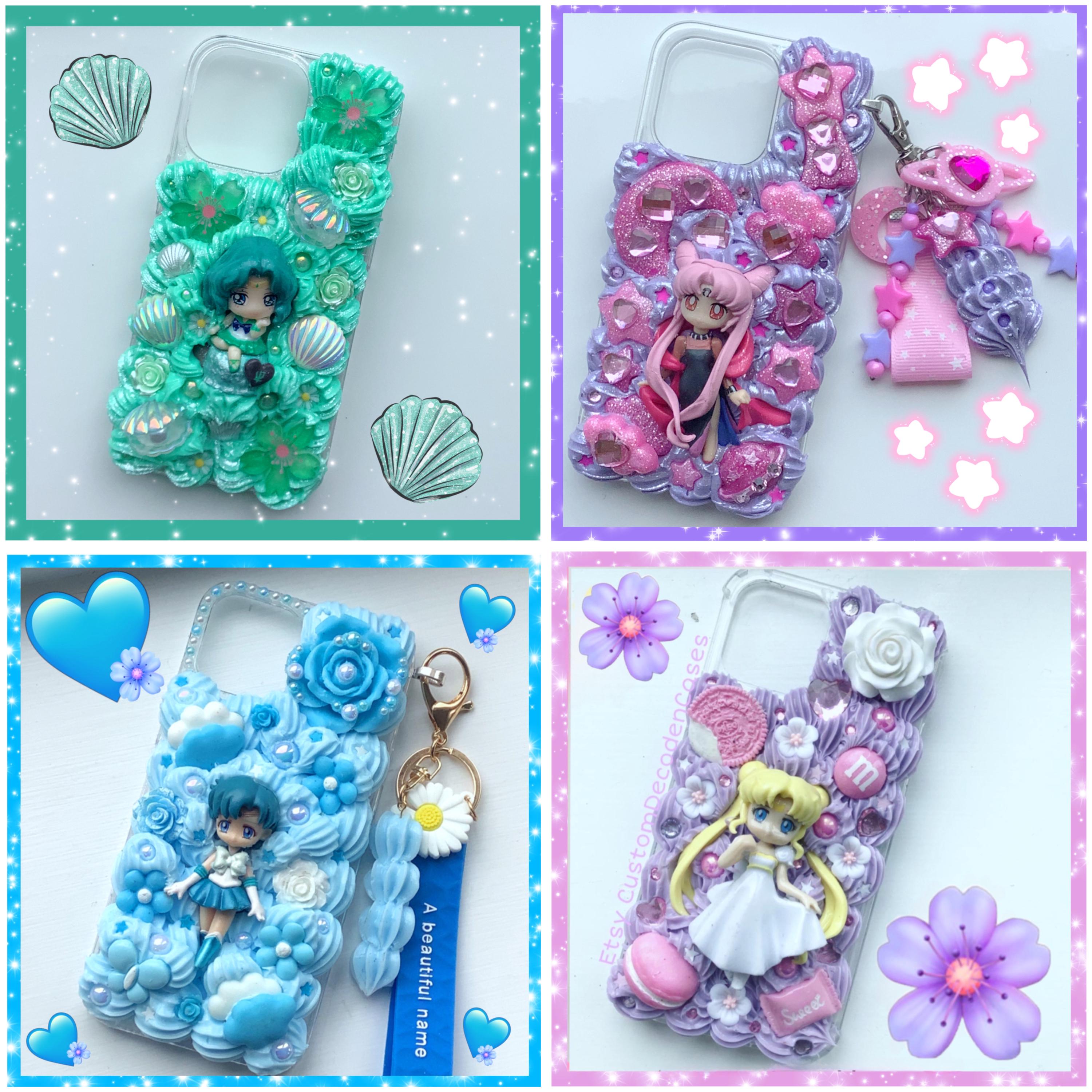 Sailor Moon Phone Case Sailor Moon Decoden Phone Case Manga Phone Case ...