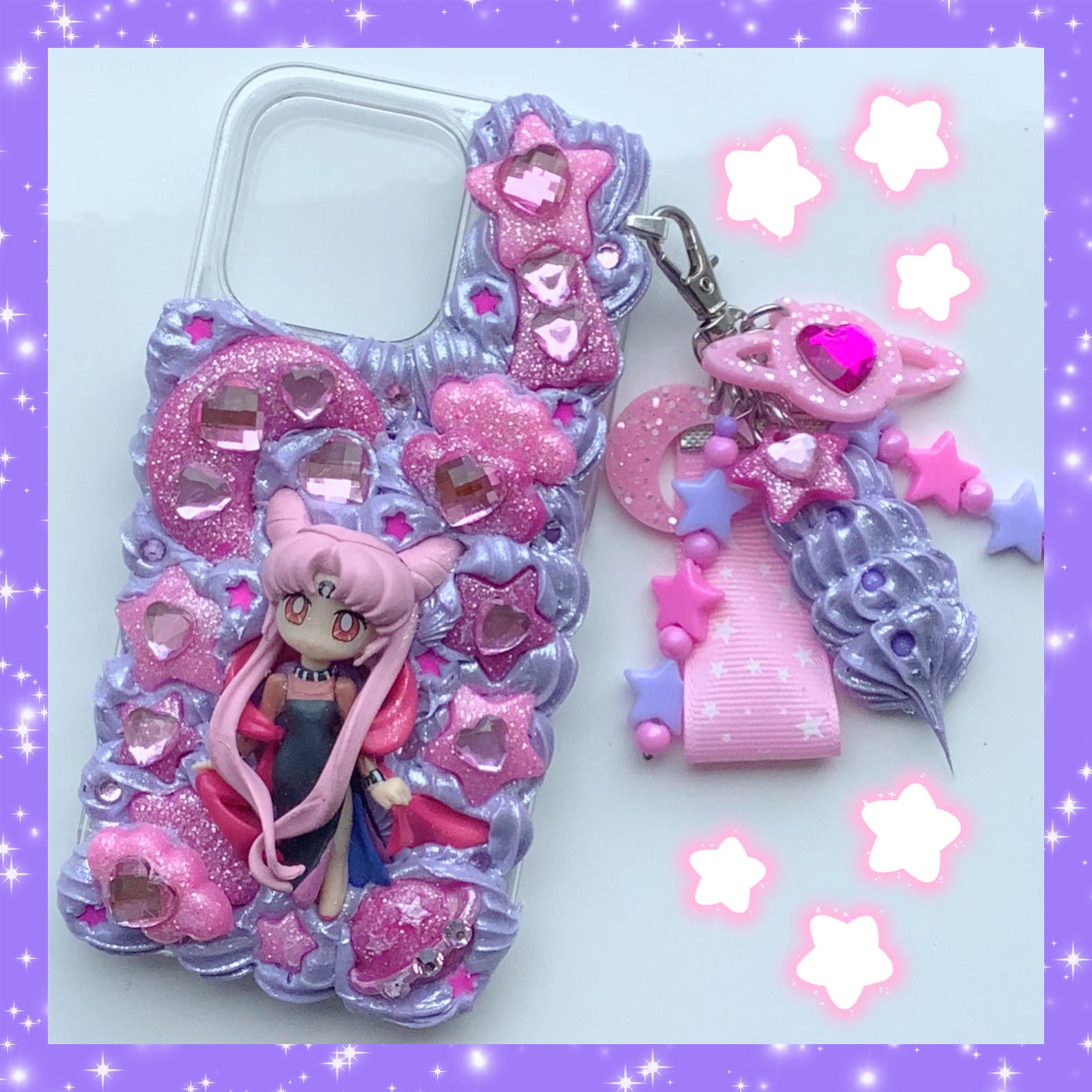 Sailor Moon Phone Case Sailor Moon Decoden Phone Case Manga Phone Case ...