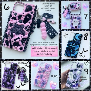 Goth Decoden Phone Case Custom Deco Case Kawaii Phone Case Pastel Goth ...