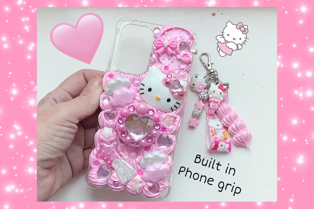 Custom Decoden Case Decoden iPhone Case Cute Pink Kawaii Kitty Phone ...