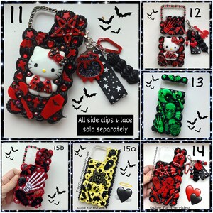 Goth Decoden Phone Case Custom Deco Case Kawaii Phone Case Pastel Goth ...